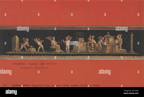 House Of The Vettii Vi 151 Pompeii Early 20th Century Postcard By G