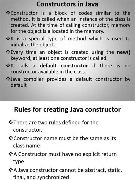 Unit 2 Java Programming 1 Pdf Programming Constructor Object