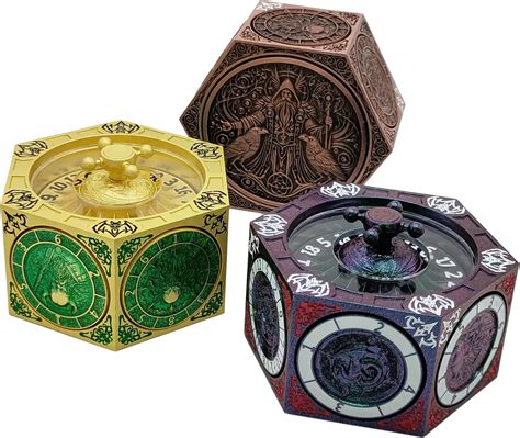 Chromatic Dragons Fortune Dial Multi Function Dandd Metal Dice With R