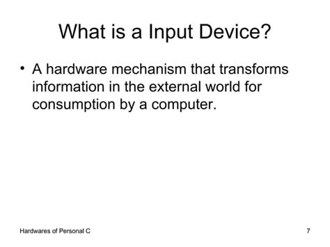 Introduction To Computer Hardware PPT