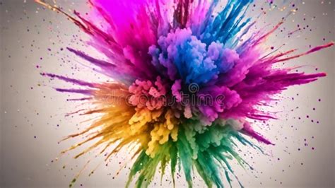 Vibrant Color Explosion Creating A Dynamic Visual Effect Stock Video Video Of Playful Blue