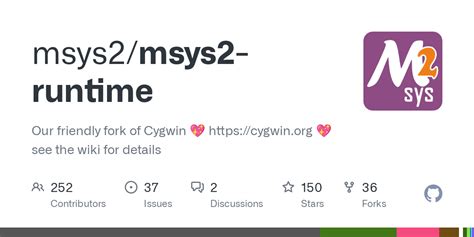 Github Msys2msys2 Runtime Our Friendly Fork Of Cygwin 💖