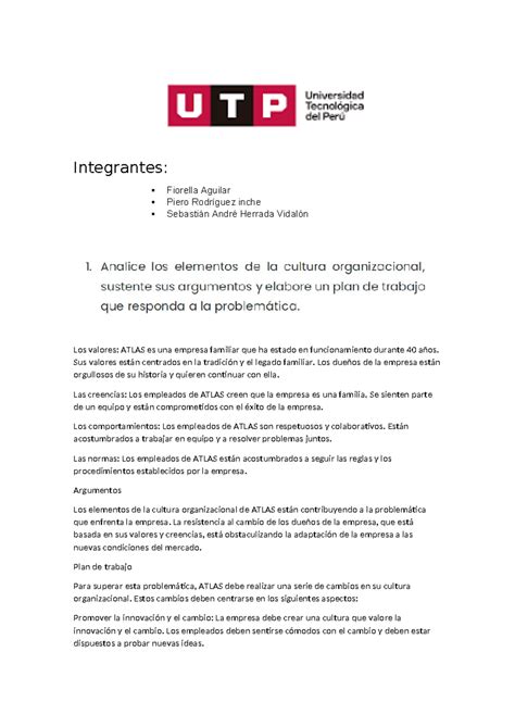 Comportamiento Ta4 Tarea Academica 4 Integrantes Fiorella Aguilar Piero Rodríguez Inche