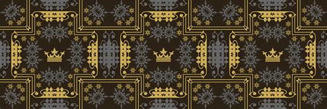 디자인 프로젝트에 대한 왕실 스타일의 검은 배경에 장식 골드 장식 과 트렌디 한 배경 이미지 원활한 패턴 평면 디자인벽지 질감 벡터 일러스트레이션 0명에 대한 스톡 벡터