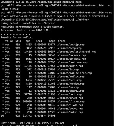 Malloclab In Csapp