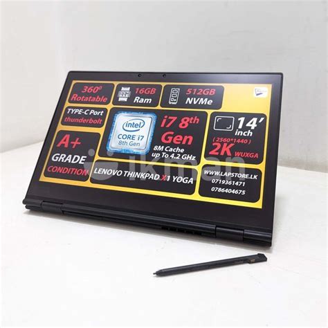 Lenovo Thinkpad X1 YOGA Core I7 8th Gen 16GB 512GB 360 Rotate Lap For Sale In Rajagiriya Ikman