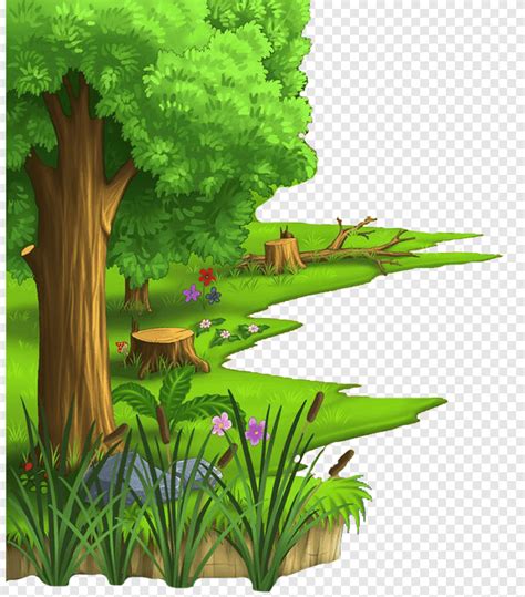 أشجار الغابات الجنية غابة حكاية خرافية Png