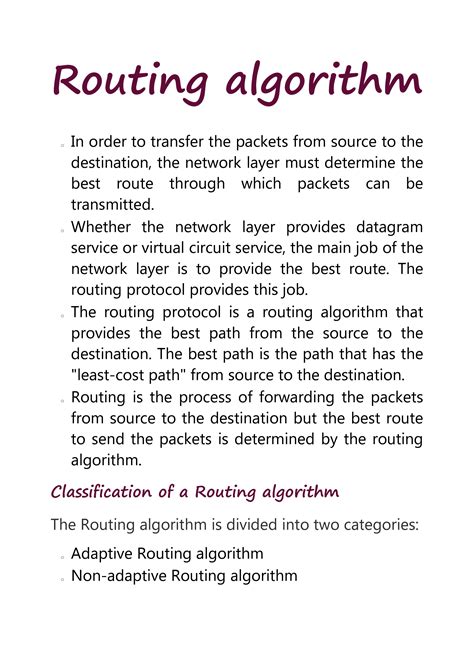 Solution Routing Algorithm Studypool
