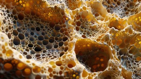 Premium Photo Abstract 3d Rendering Of A Cellular Structure Organic Interconnected Porous