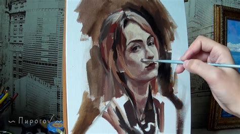 Портрет масляными красками Youtube