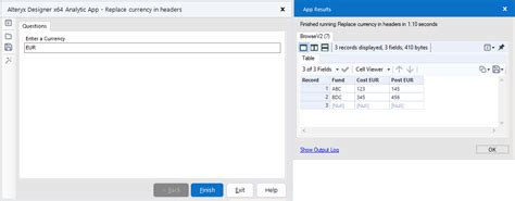 Solved How To Update The Column Header In Table Tool Alteryx Community