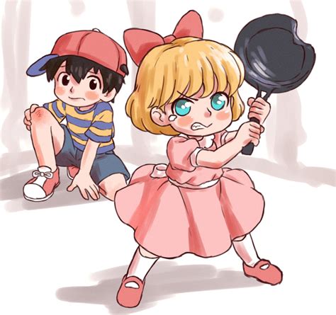 Ness And Paula Mother And 1 More Drawn By Beachepisode Danbooru