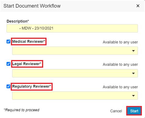 How To Start A Multi Document Workflow From The Reports Section In