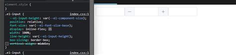 Style Input Number Input 【el Input Number】与【el Input】并排的话，两者无法对其