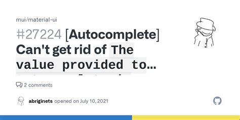 [autocomplete] can t get rid of `the value provided to autocomplete is invalid` anyhow · issue