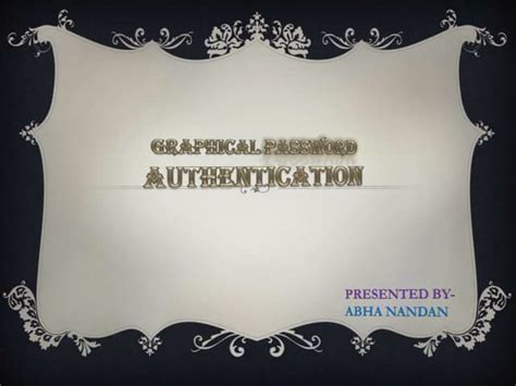 Graphical Password Authentication Pptx