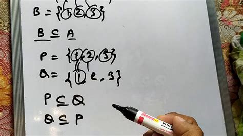 Difference Between Subset And Proper Subset Youtube