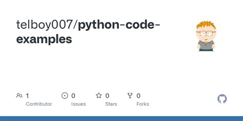 Github Telboy007python Code Examples