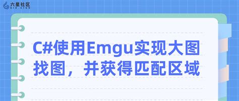 C使用emgu实现大图找图，并获得匹配区域 好学星城学习论坛