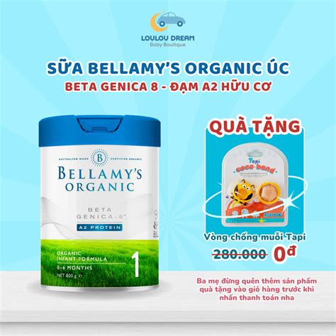 Sữa Bellamys Organic Beta Genica 8 Úc đạm A2 Hữu Cơ Bổ Sung đầy đủ Dinh Dưỡng Phát Triển Trí