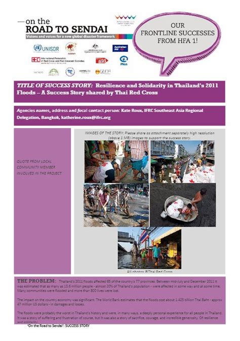 Success Story Resilience And Solidarity In Thailands 2011 Floods