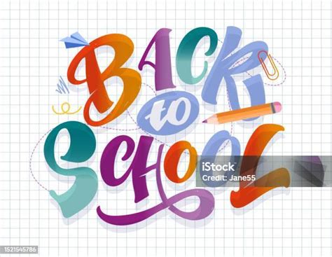 학교로 돌아가기 귀여운 손으로 그린 낙서 레터링 엽서 티셔츠 디자인 머그잔 프린트 티셔츠 디자인 신학기에 대한 스톡 벡터 아트 및 기타 이미지 Istock