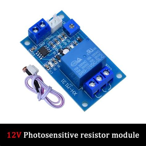 Wavgat 5v 12v Light Photoswitch Sensor Switch Ldr Photoresistor Relay Module Light Detection