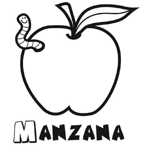 Manzana Para Colorear Colorear Imágenes