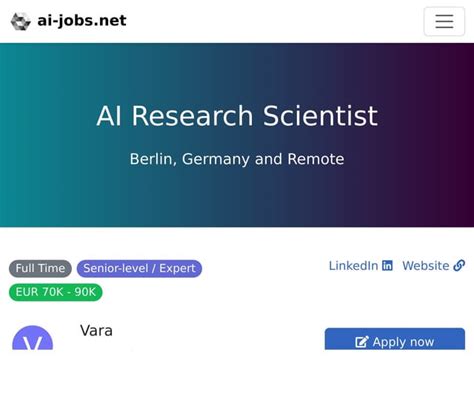 Hiring Eur 70k 90k Ai Research Scientist Remote Rmachinelearningjobs