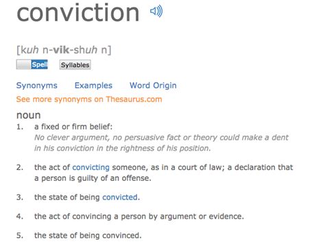 Convicted Meaning