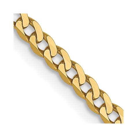Leslies 14k 22mm Flat Beveled Curb Chain 1305 Windy City Diamonds
