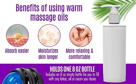 Massage Oillotion Bottle Warmer Auto Temperature Pink Rose Health And Household
