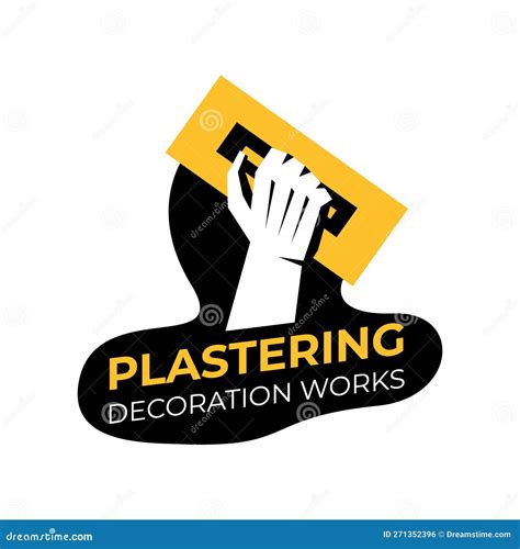 Vector Set Of Plastering Finishing Company Logos Stock Vector Illustration Of Silhouette