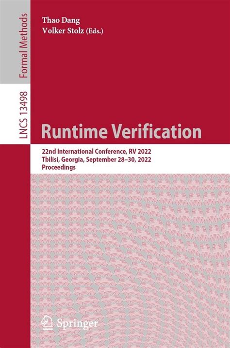 Lecture Notes In Computer Science 13498 Runtime Verification Ebook
