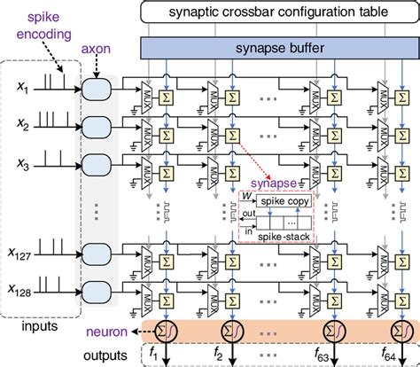 architecture and dataflow of the spike‐neuron core download