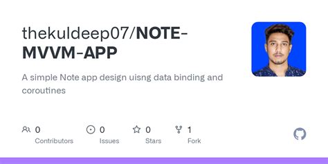 GitHub Thekuldeep NOTE MVVM APP A Simple Note App Design Uisng Data Binding And Coroutines