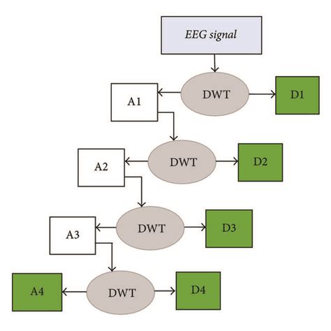 Eeg Signal Decomposition Through 4 Level Dwt Download Scientific Diagram