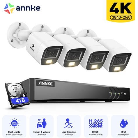 Annke 8ch 8mp Home Security Camera System For Indoor And Outdoor Ai