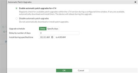 Automatic Firmware Upgrade Control 7 4 5 Fortigate Fortios 7 4 0