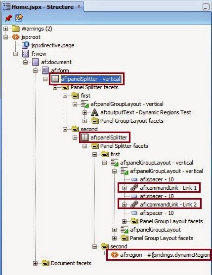 Oracle Adf Dynamic Regions