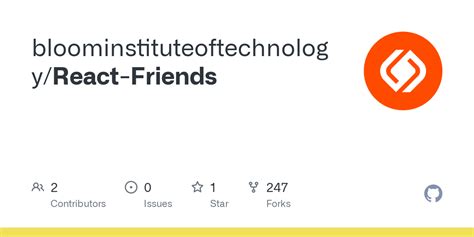 GitHub Bloominstituteoftechnology React Friends