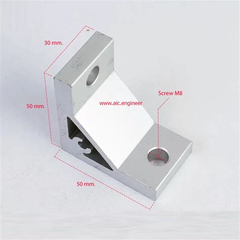 Hard Bracket 40mm สีเงินดำ Bac 445