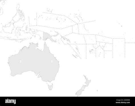 Oceanias Outline Your Blank Map Guide