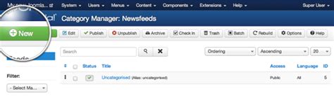 How To Create And Manage Categories In Joomla 3 Engine Templates