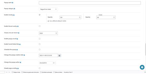some features seems doesn t work display popup once per user and