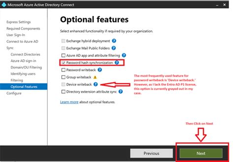 Microsoft Azure Entra AD Connect Custom Setting