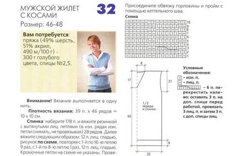 Вязаный жилет спицами модный описание и схема