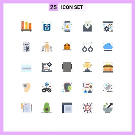 Set Of 25 Commercial Flat Colors Pack For Api Concept Holiday Machine