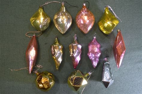 Купить Елочные новогодние игрушки украшения 15 штук Льдинки хрусталики висюльки Стекло