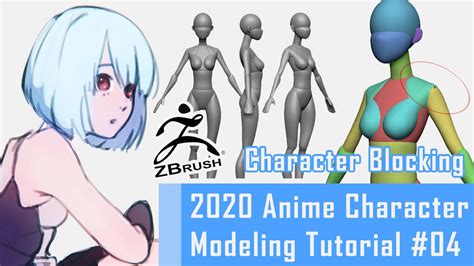 04 Anime Character 3d Modeling Tutorial 2020 Character Blocking